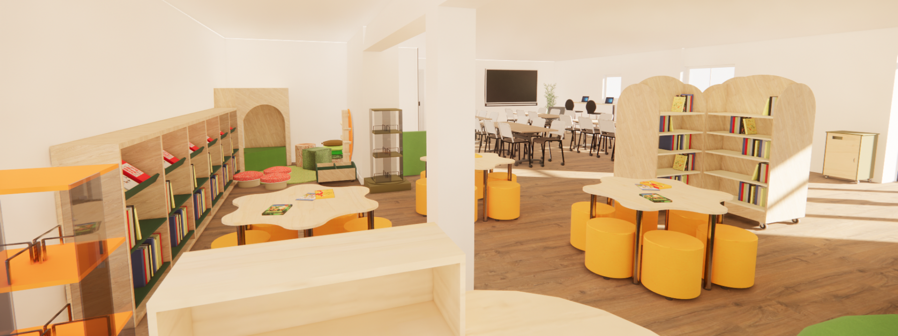 Interior Design For Libraries | Bookcases For Schools & More - Peters